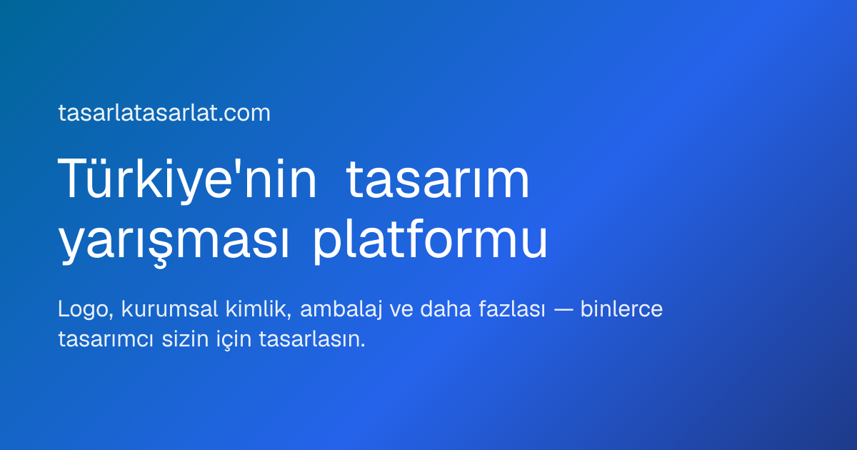Slogan Yarışması | Tasarlatasarlat